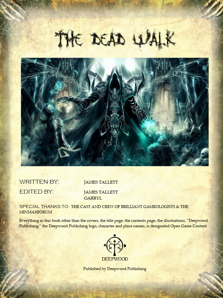 The Dead Walk | PDF | Dungeons & Dragons | Role Playing Games