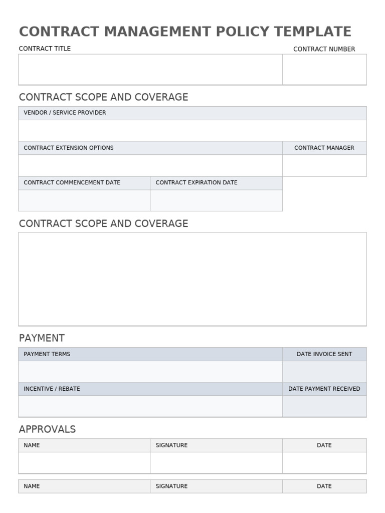 IC Contract Management Policy 11242 | PDF