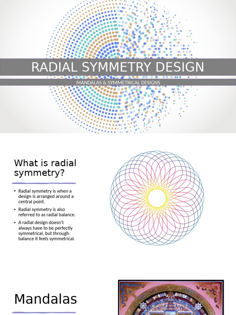 2-Day 1-Radial Initials Design | PDF | Mandala | Symmetry