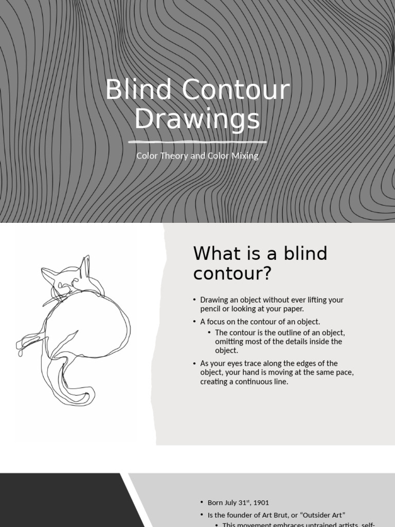 Blind Contour Drawing Techniques | PDF | Graphic Design | Vision