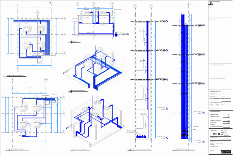 Plano-Hidráulico Vivienda Azotea | PDF | Hidráulica
