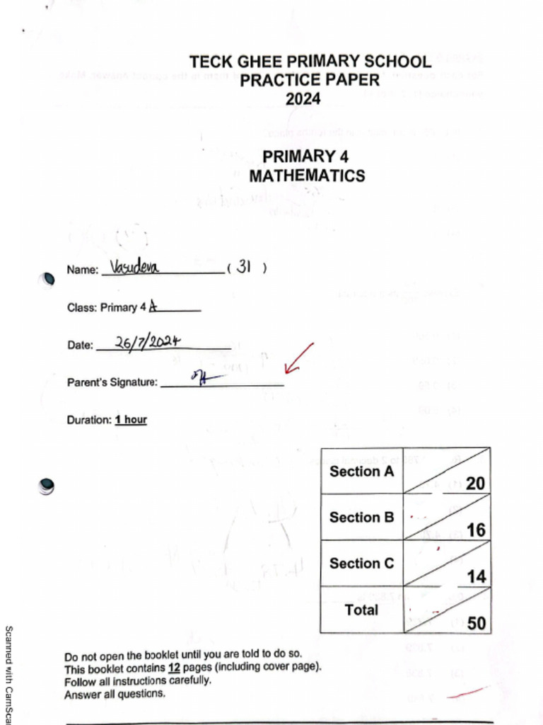 Math Parctice 3 Term Answer | PDF