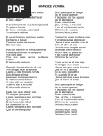 Letra del Himno de Victoria | PDF