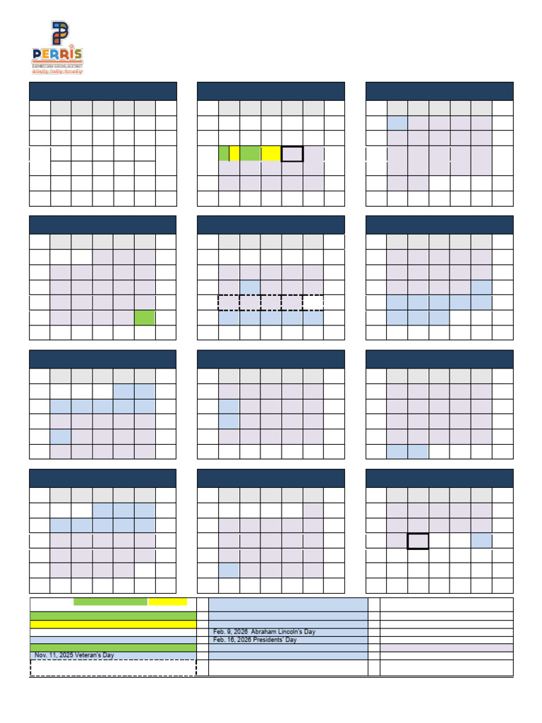 PESD School Calendar 2025-2026 | PDF | Observances