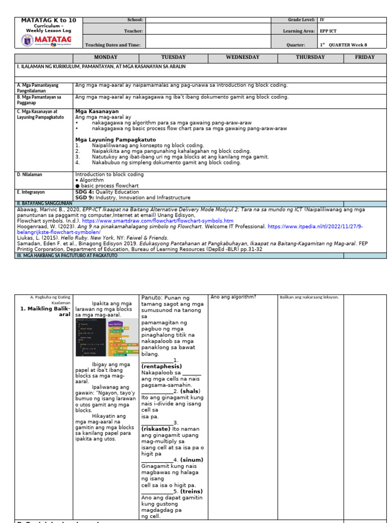 DLL - Epp Ict 4 - q1 w8 Final | PDF
