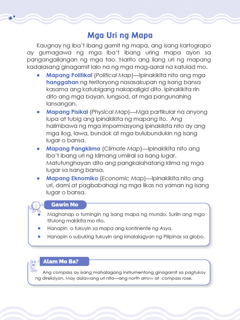 Mga Uri NG Mapa | PDF