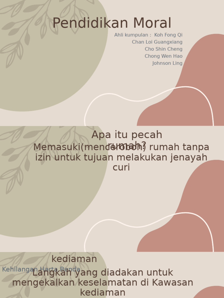 Pendidikan Moral Organic Design | PDF