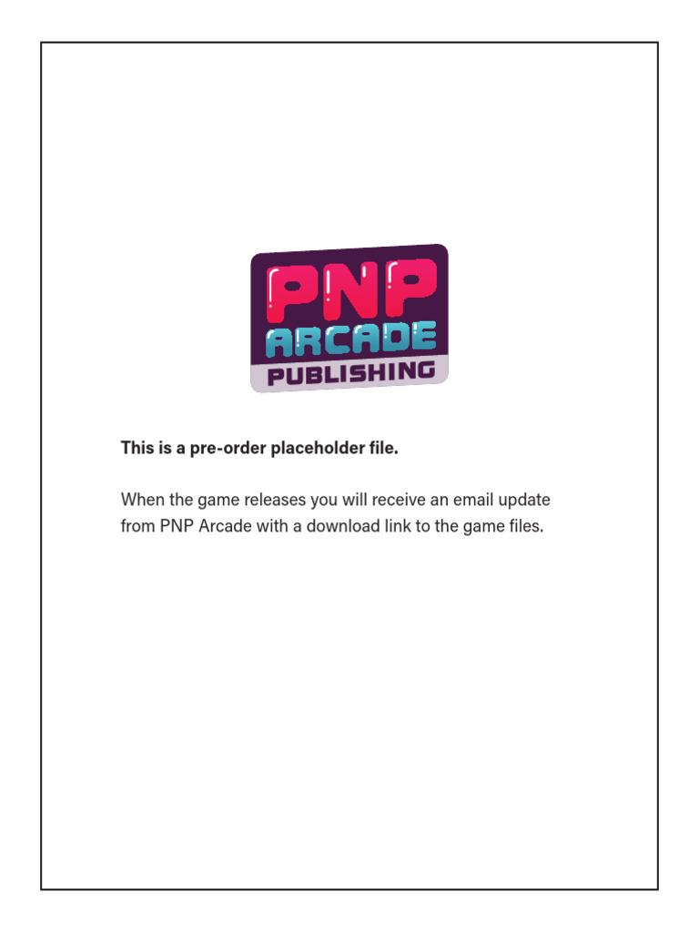 Placeholder File For PNP Arcade | PDF