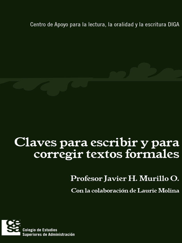 Claves para Escribir y para Corregir Textos Formales | PDF | Puntuación ...