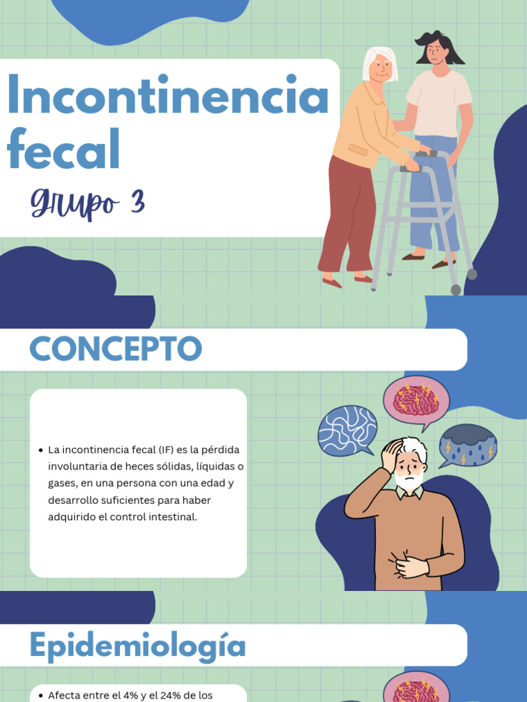 Incontinencia Fecal: Causas y Manejo | PDF | Diarrea | Heces