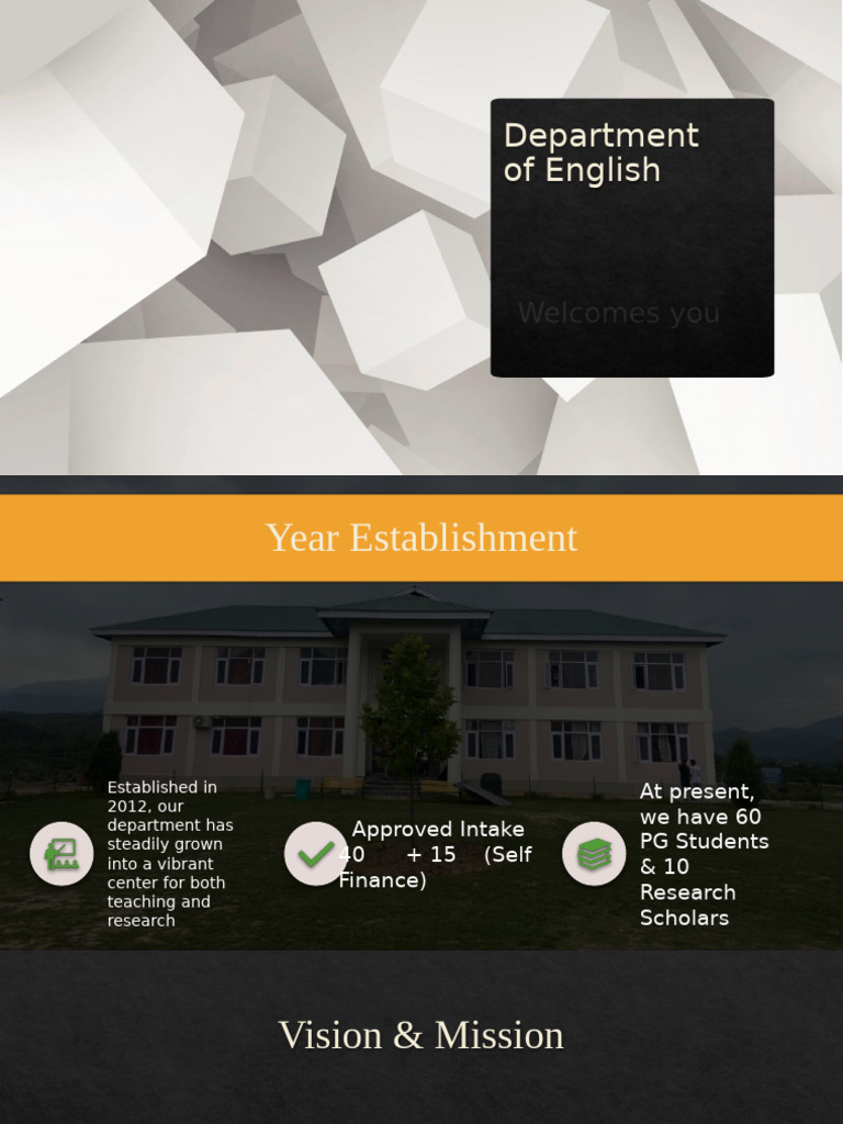 English Department NC Kashmir University | PDF | Liberal Arts Education