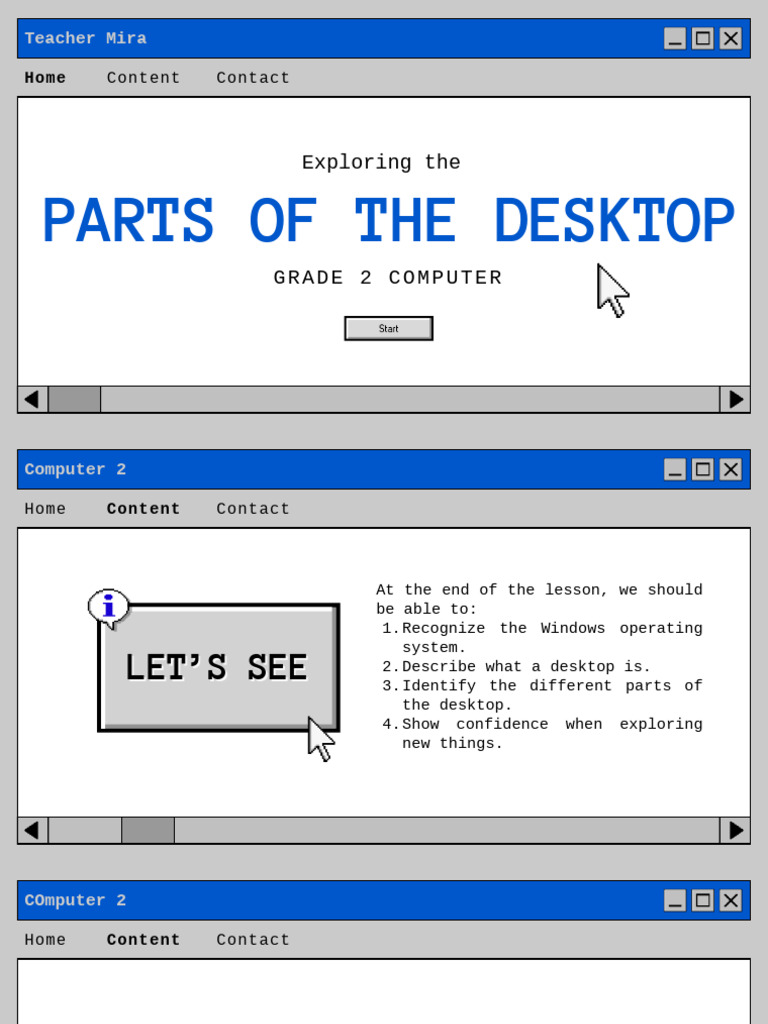 Parts of the Windows Desktop | PDF | Computing | Computing Platforms