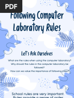 Computer Lab Rules | PDF | Computers