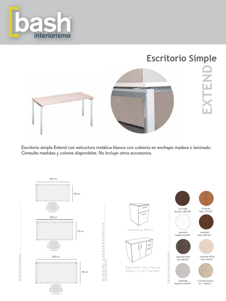 Escritorio extendido simple | PDF