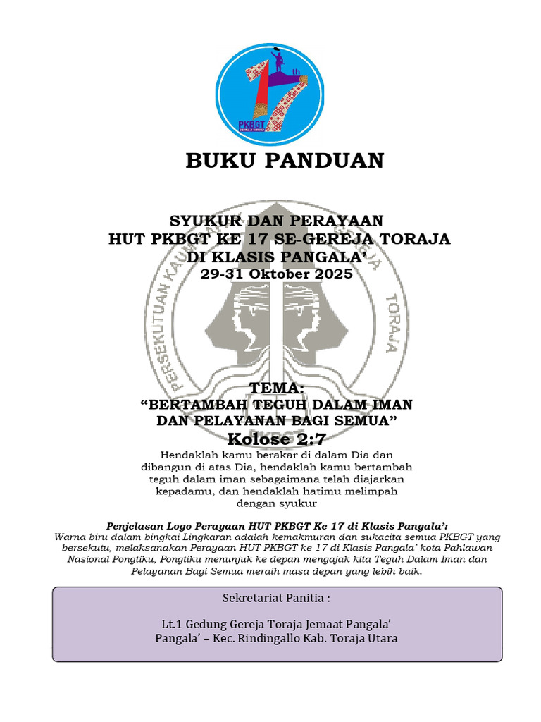 Perayaan HUT PKBGT Ke-17 2025 | PDF