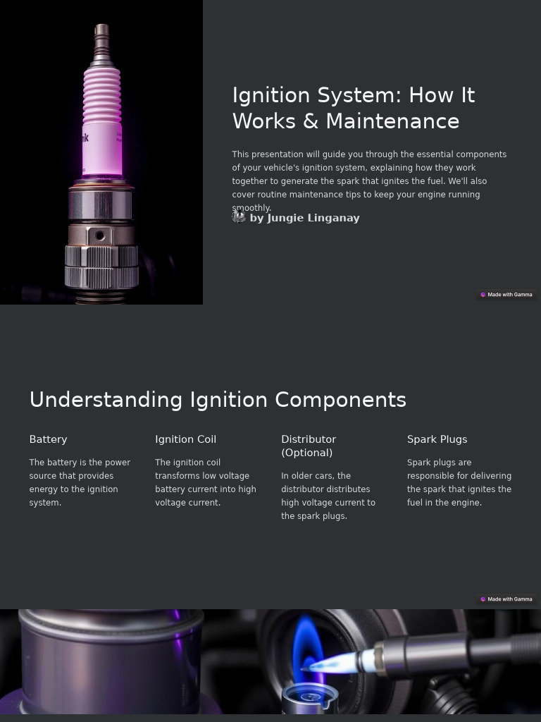 Ignition System How It Works and Maintenance | PDF | Internal ...