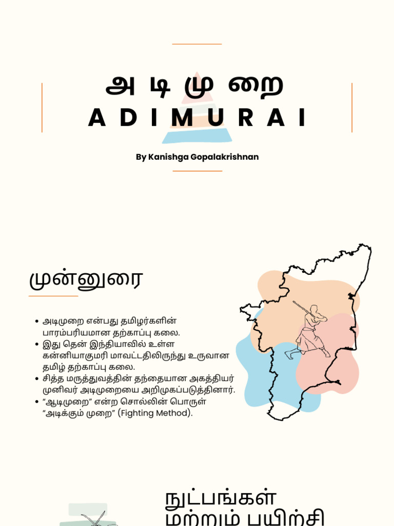 Adimurai Presentation in Black Cream and Pastel Colors Simple Graphic ...