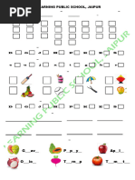 Jr. KG English Worksheet-1 | PDF