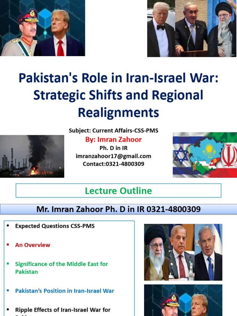 Pakistan and Iran Israel War | PDF | Pakistan | Organisation Of Islamic ...
