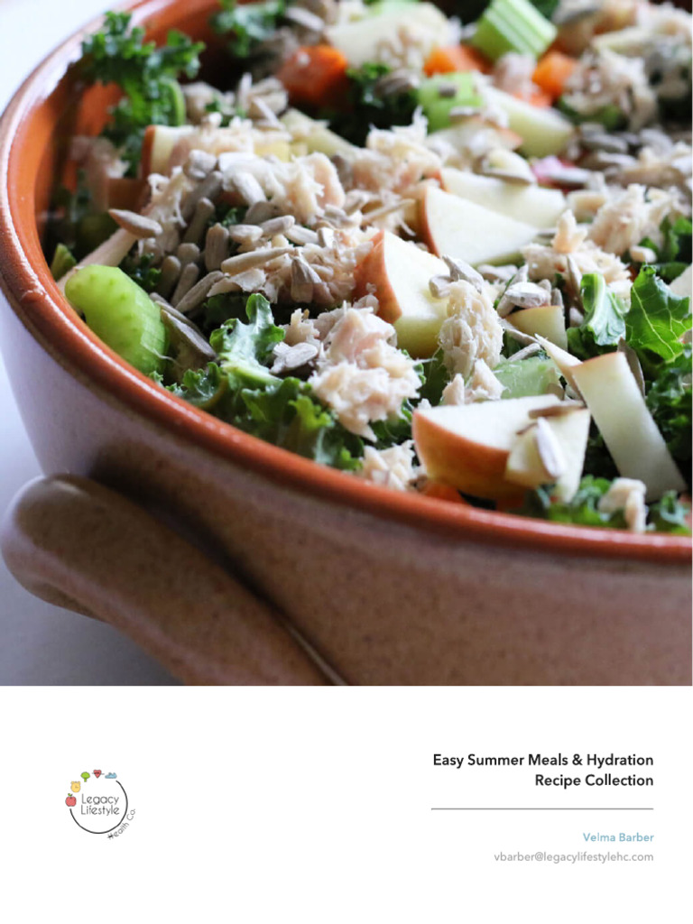 Easy Summer Meals Hydration Recipe Collection | PDF | Salad | Steak