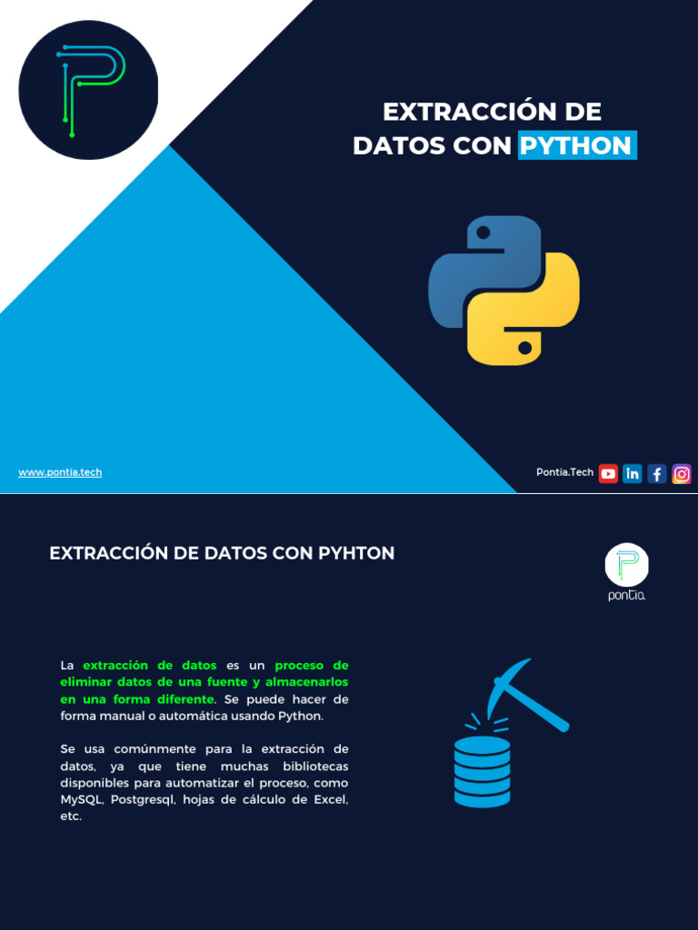Extraccion de Datos Con Python | PDF | Mi sql | HTML
