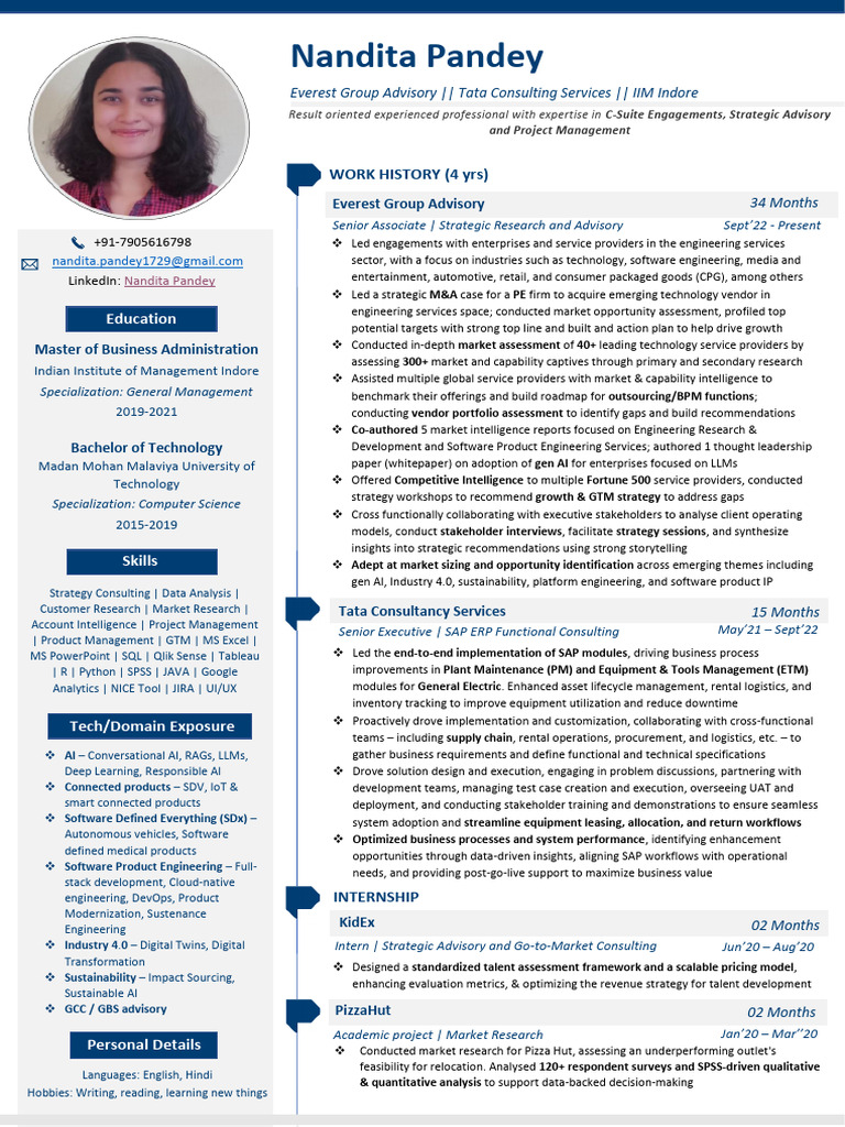 Nandita Pandey - Resume | PDF | Artificial Intelligence | Intelligence (AI) & Semantics