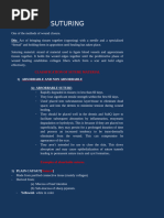 Sutures Comparison Chart | PDF | Surgical Suture | Chemical Substances