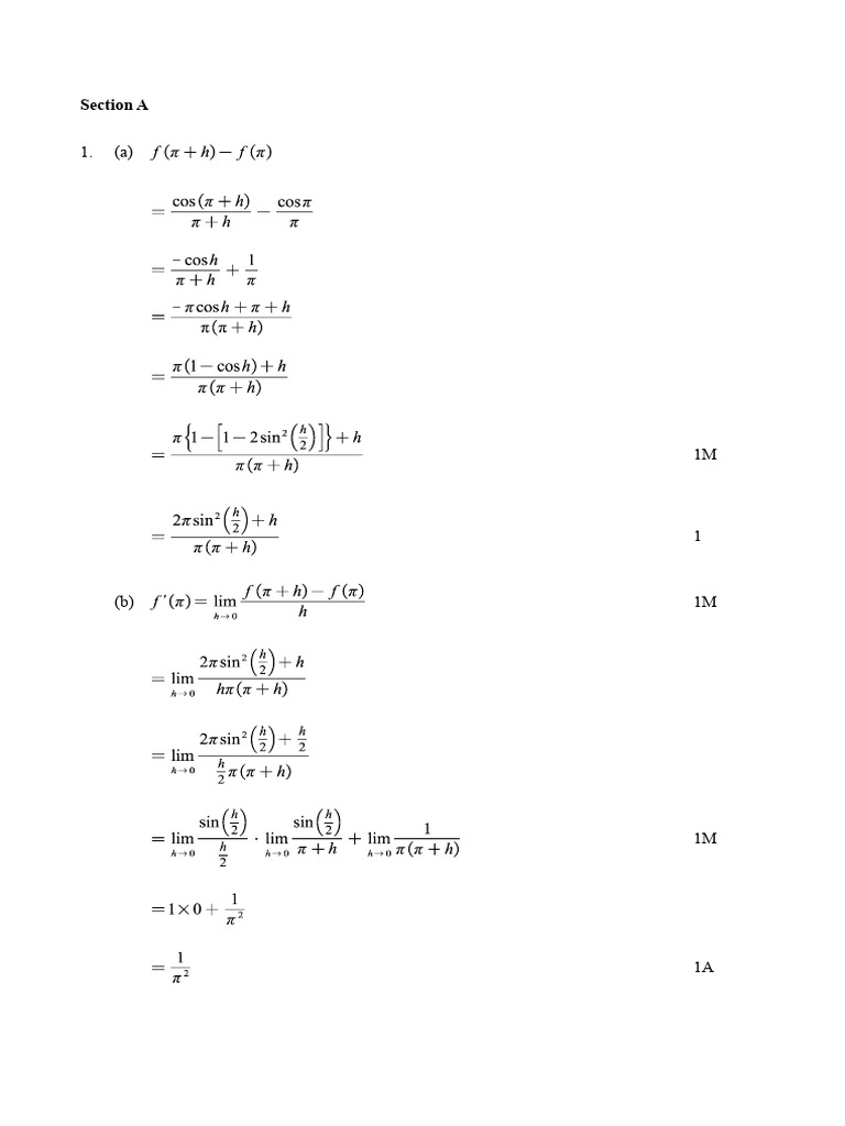 2425 F5 MathsM2 - 02exam Marking Scheme | PDF | Algebra | Mathematical Analysis
