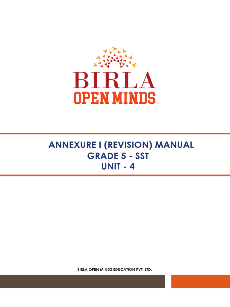 G5 SST U4 ANX I Revision With Cover | PDF | Himalayas | Physiographic Divisions