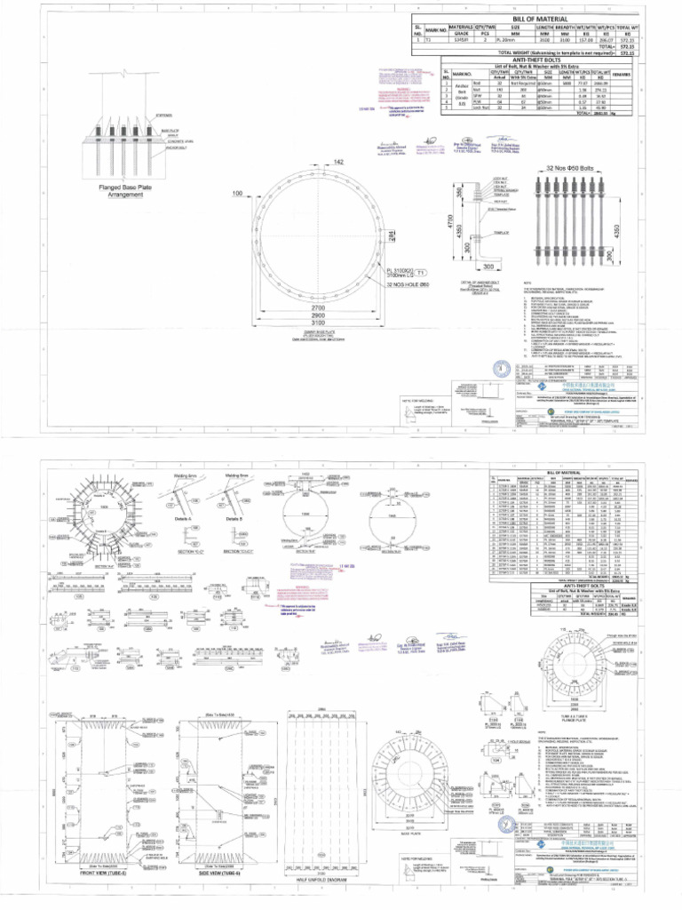 1DT6P Pole Structural Drawing1 | PDF