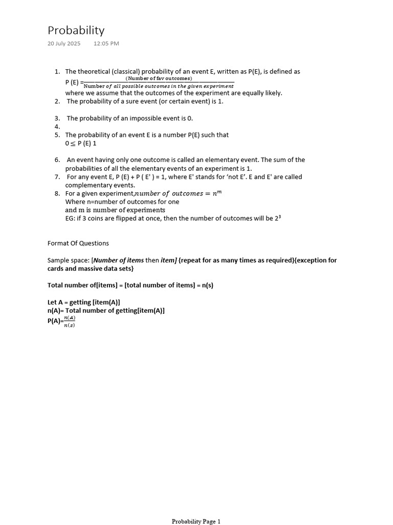 Probability | PDF
