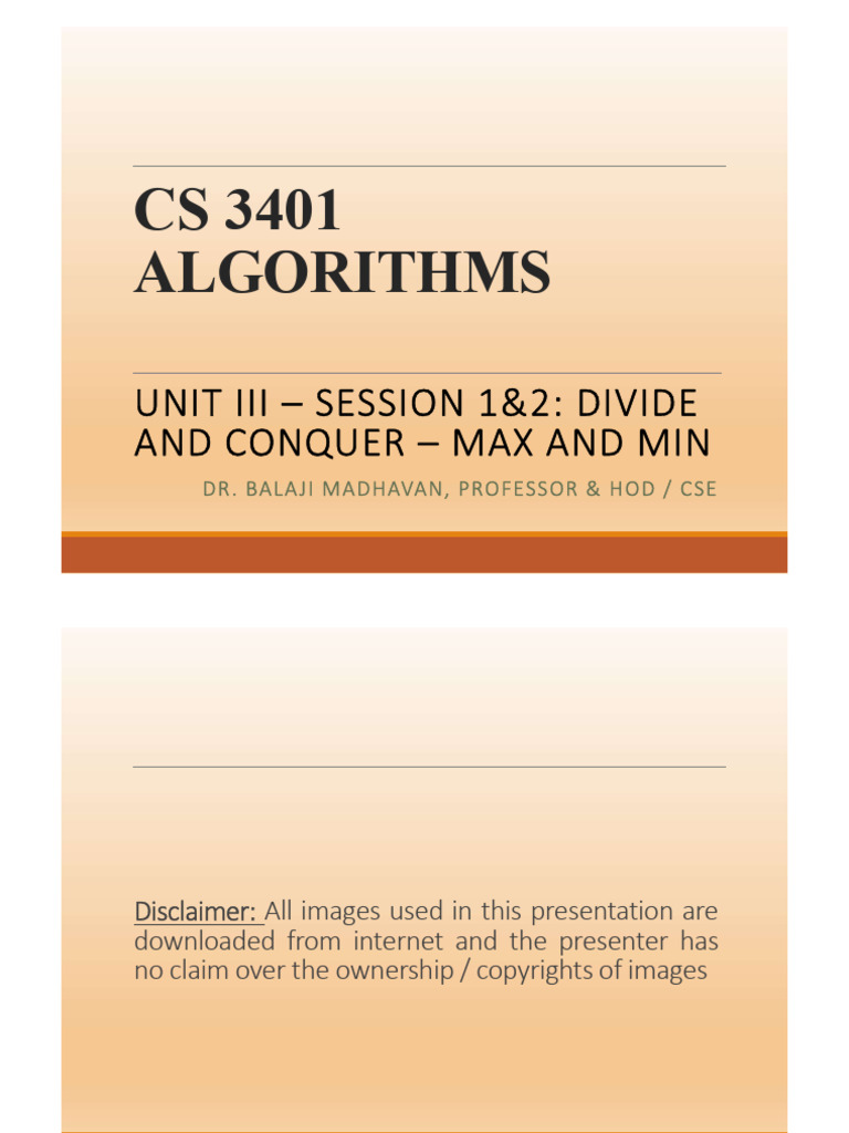Unit III_All Session Handouts | PDF | Dynamic Programming | Computational Science