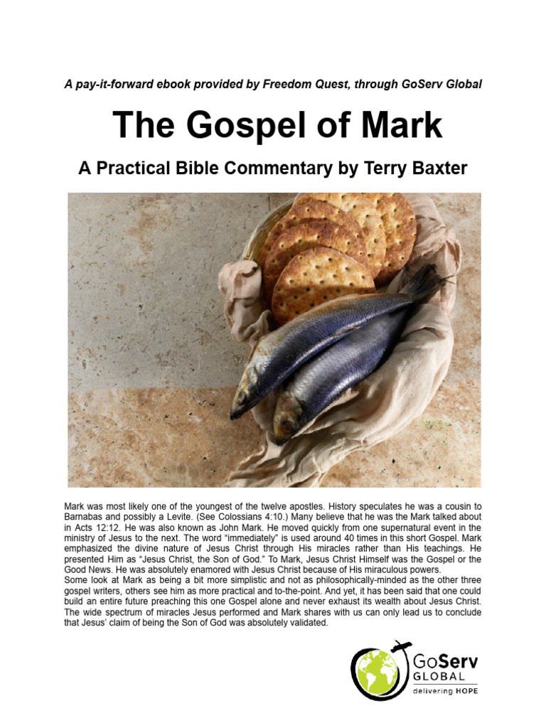 Practical Commentary on the Gospel of Mark | PDF | Jesus | Gospel Of Mark