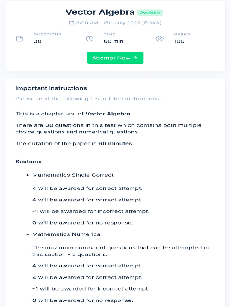 22.Vector Algebra | PDF
