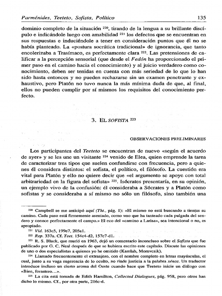 El Sofista: Diálogo y Conocimiento | PDF | Platón | Conocimiento
