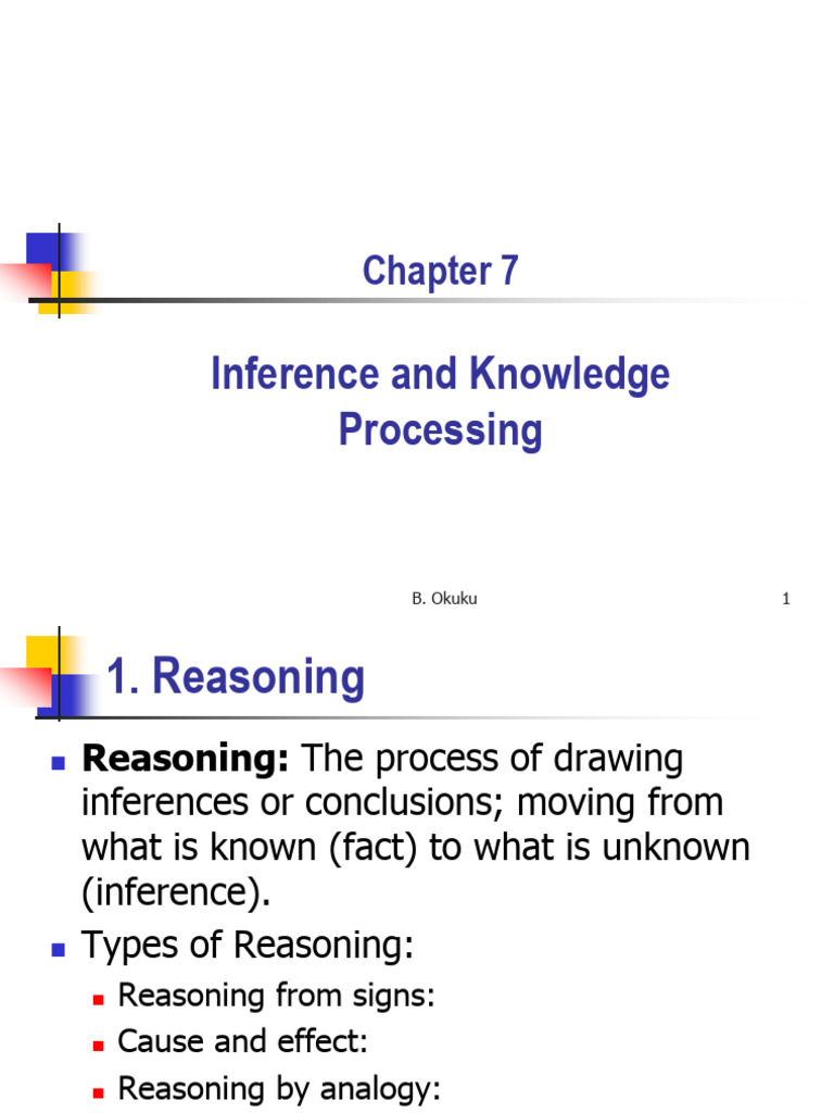 Lecture 7 Inference and Knowledge Processing | PDF | Deductive Reasoning | Methodology