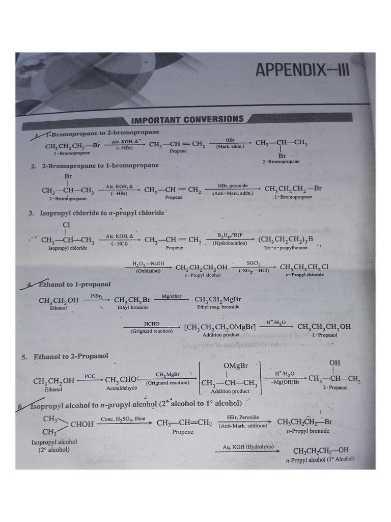 Chemistry - [ Conversions ] | PDF