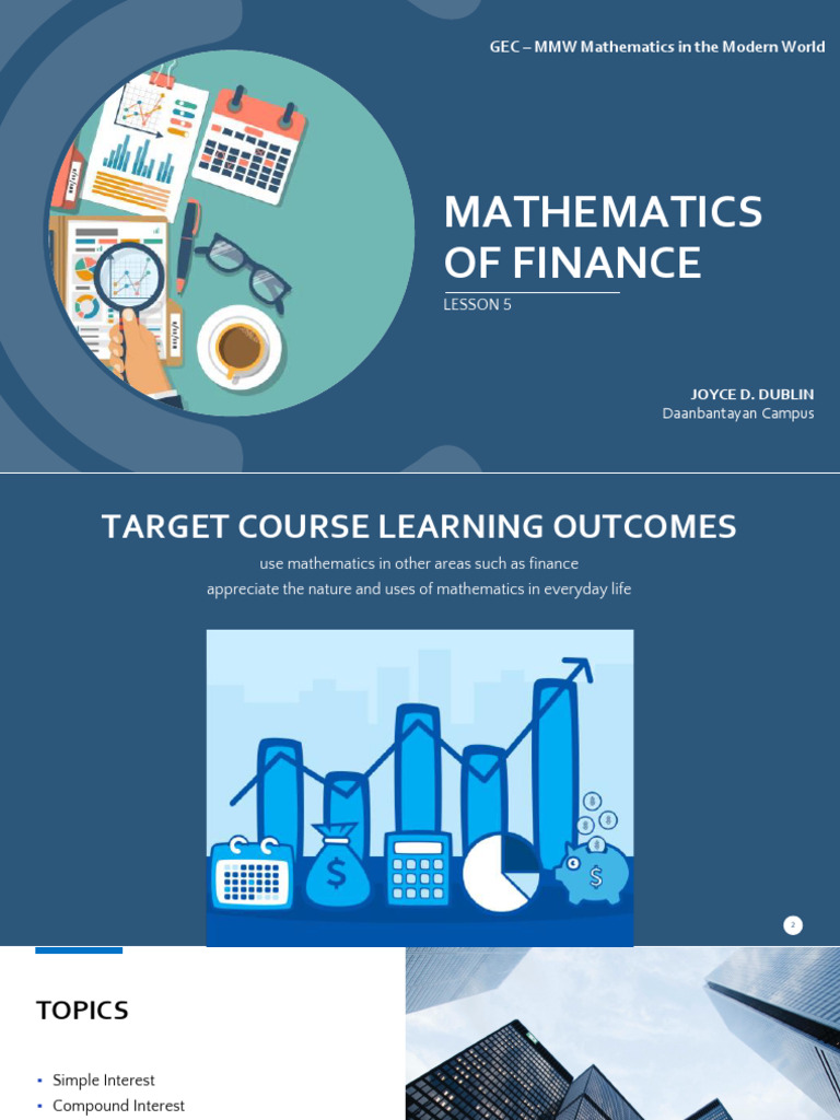 Mathematics of Finance: Interest Calculations | PDF | Interest | Annual ...