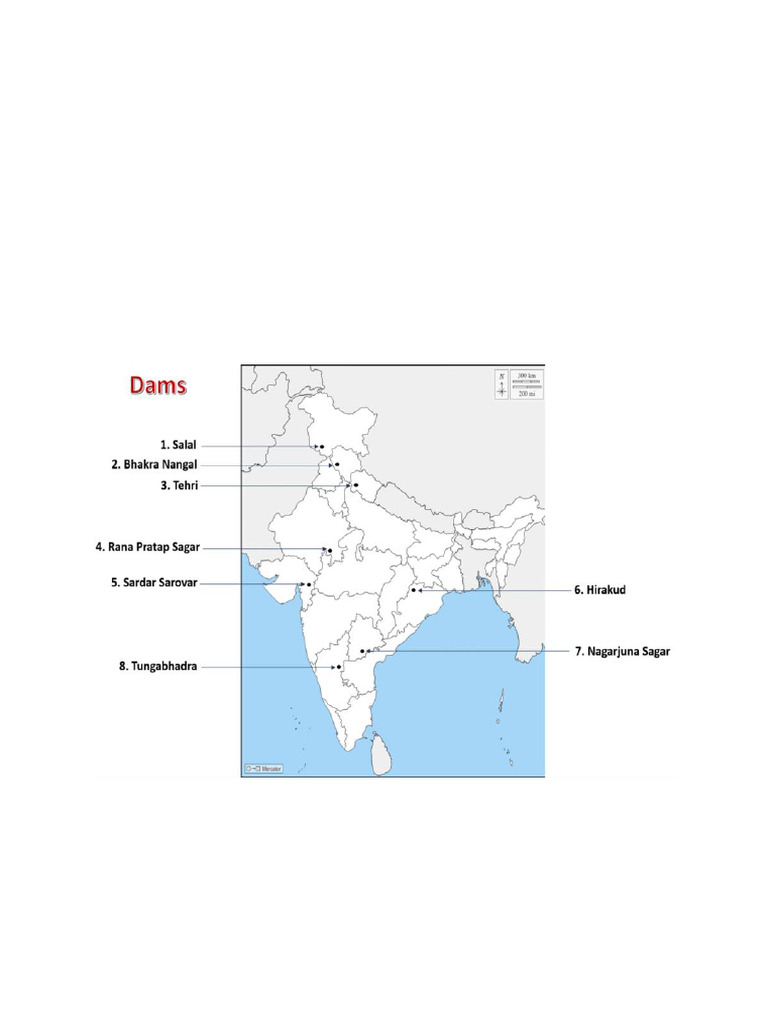 Maps of Indian Dams and Crops | PDF