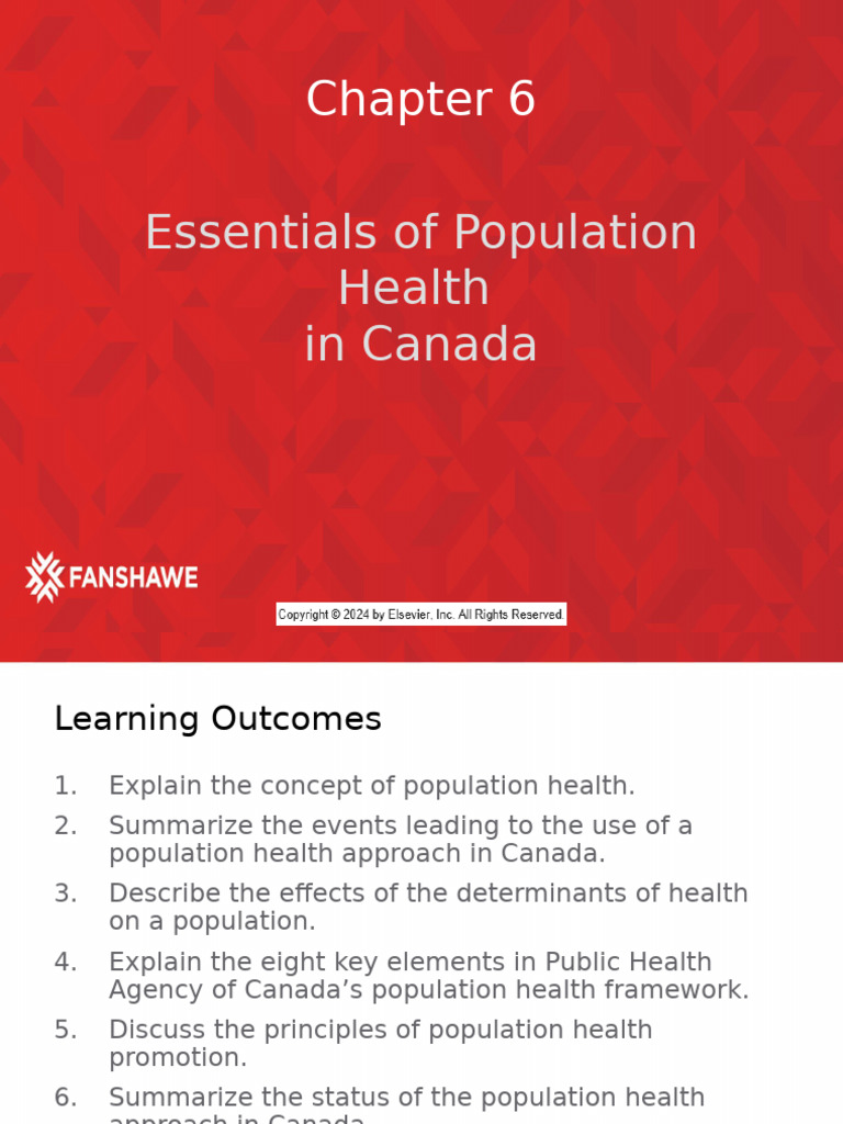 Chapter 6 Essentials of Pop Health in Canada | PDF | Socioeconomic ...