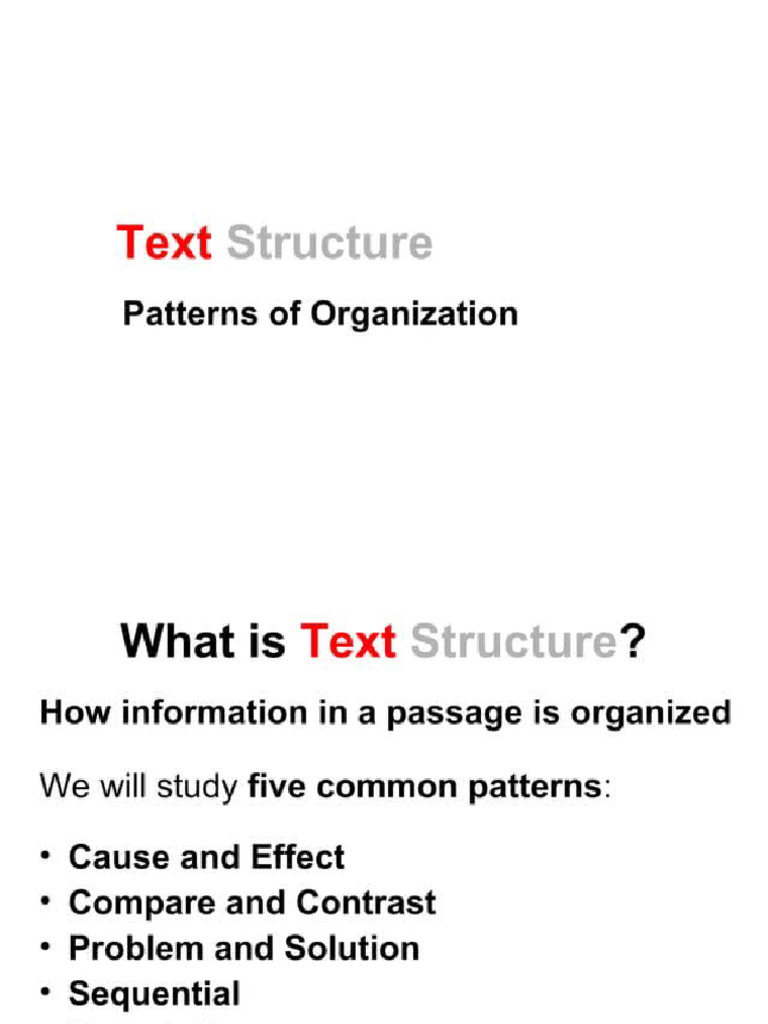 Lesson 2 Eapp Text Structure | PDF