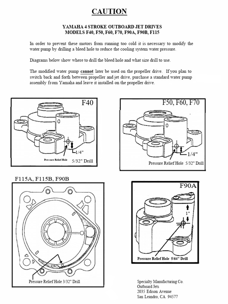 Yamaha Outboard Jet Drive Modifications | PDF