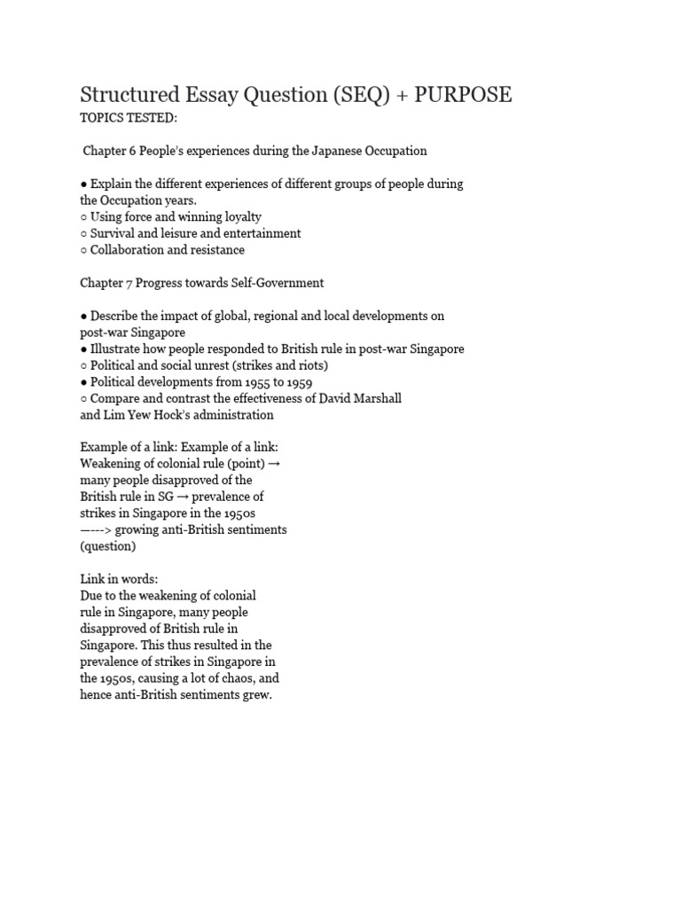 Sook Ching and Life Under Occupation | PDF | Empire Of Japan | Singapore