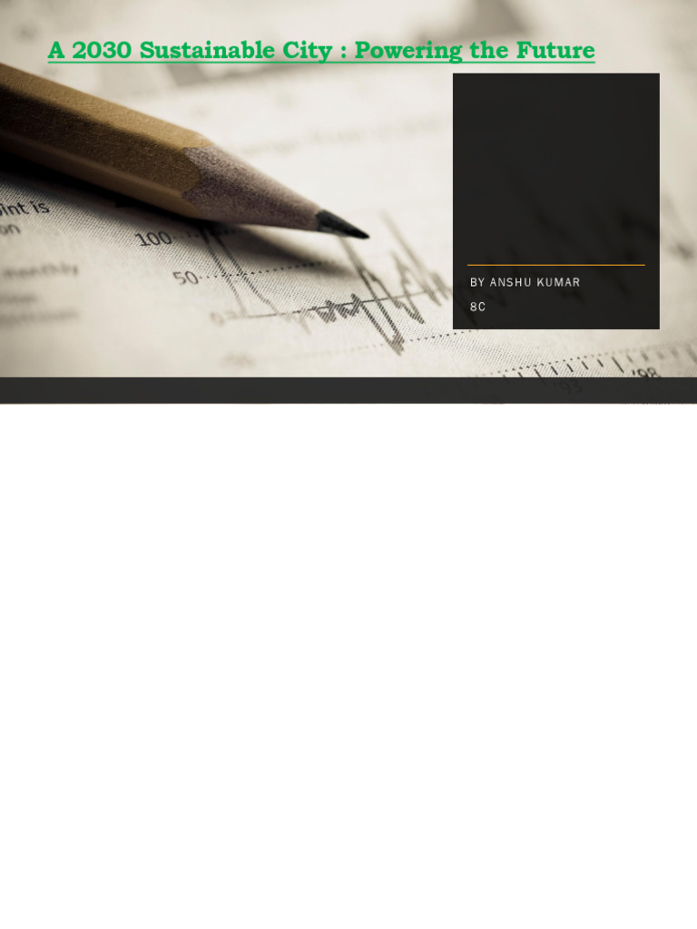 Vision for a 2030 Sustainable City | PDF | Renewable Energy ...