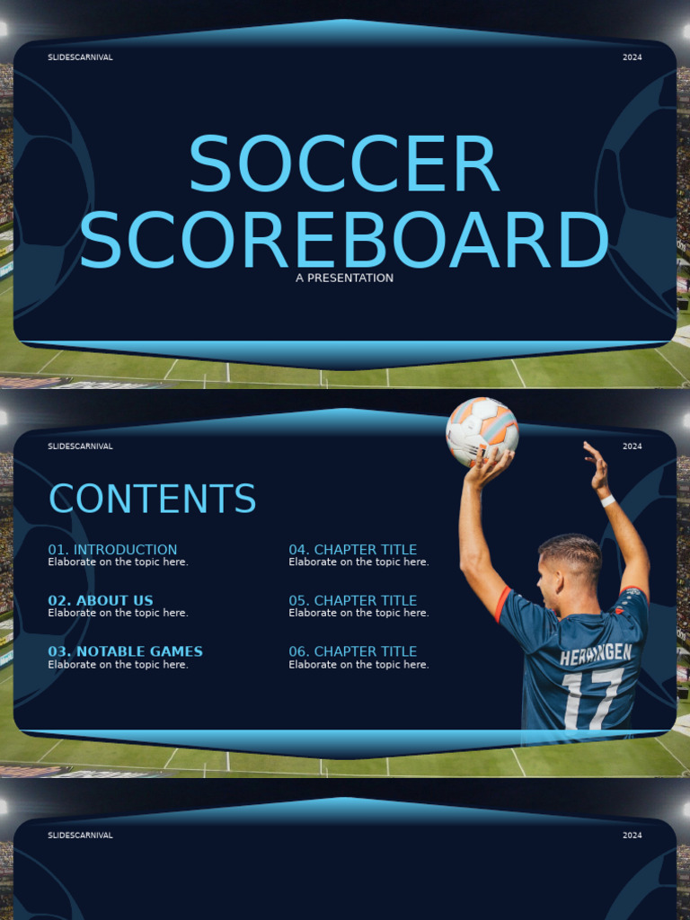 Soccer Scoreboard Presentation 2024 | PDF | Team Sports | Sports Rules ...