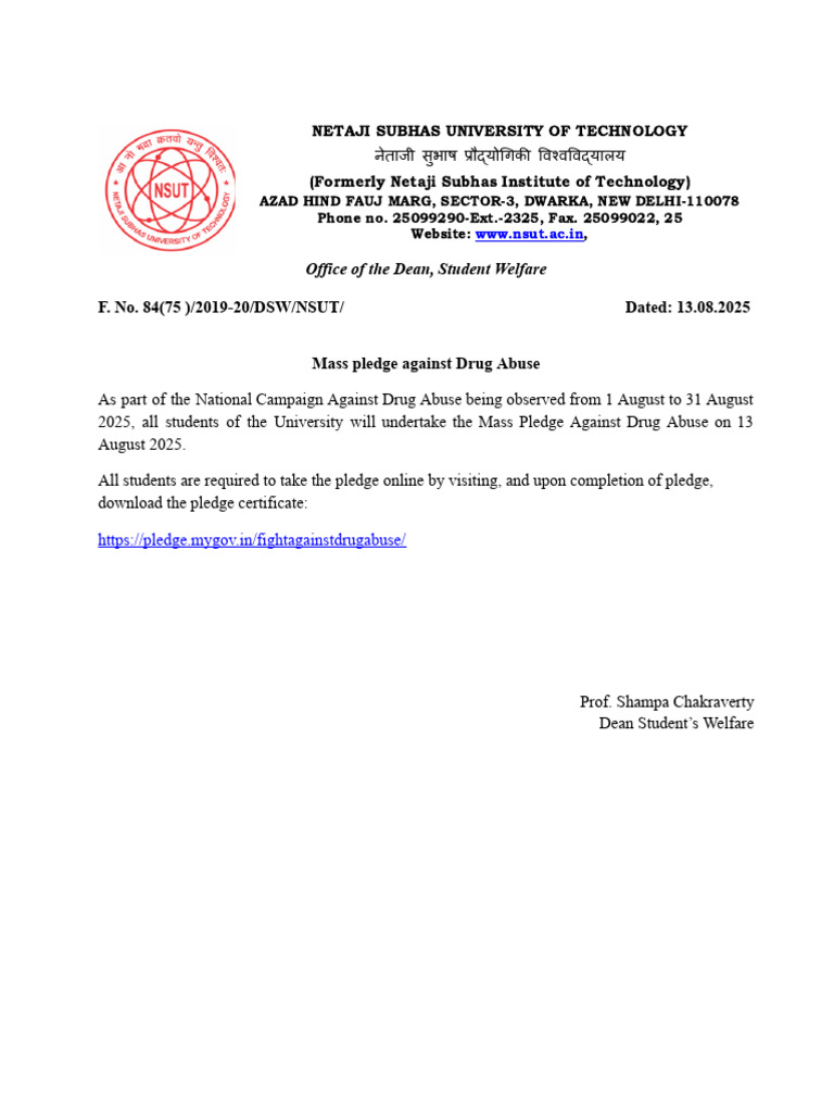 Drug Abuse Notice | PDF