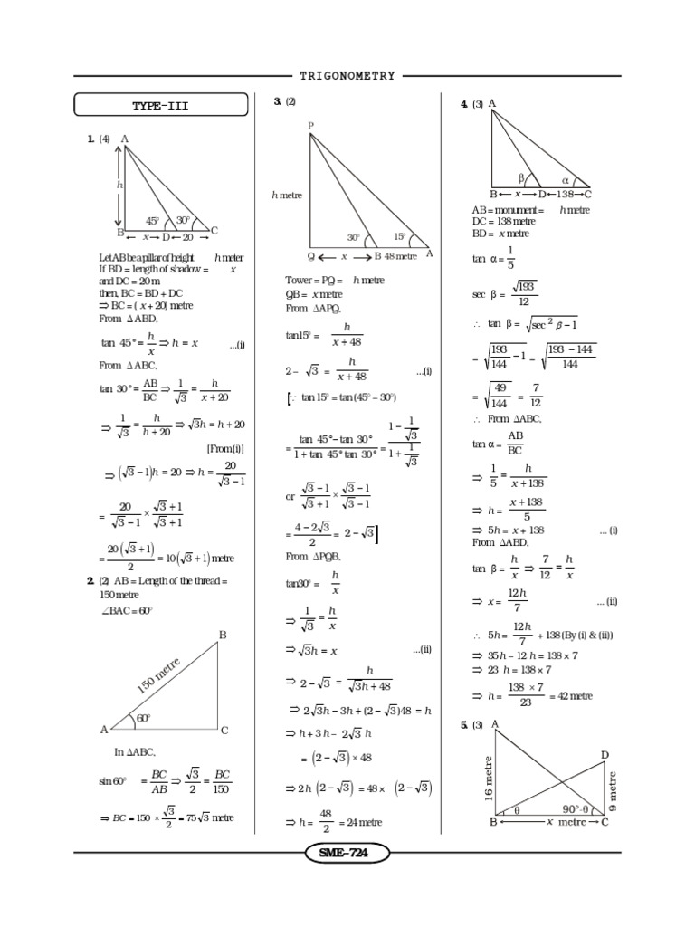 Trigonometry 2 Quick Rev | PDF | Chess Openings | Chess