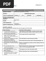 Pre-Moderation Tool Annexure J1 | PDF | Cognition