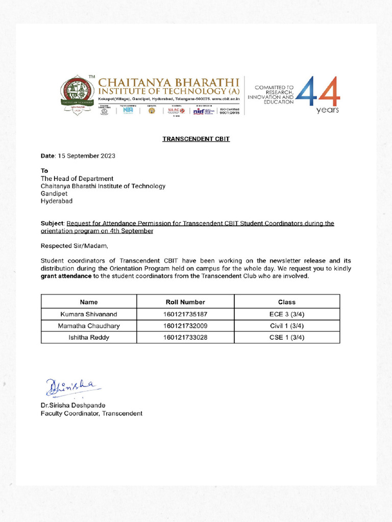 Attendance Orientation | PDF