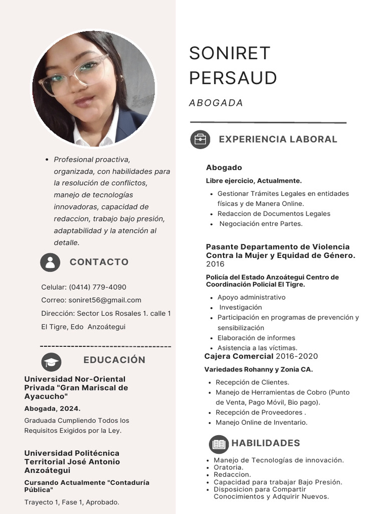 Curriculum Vitae Modelo Venezuela | PDF